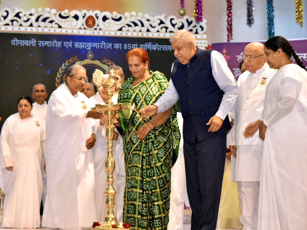 Mount Abu: Vice President Jagdeep Dhankhar at Brahma Kumaris World ...
