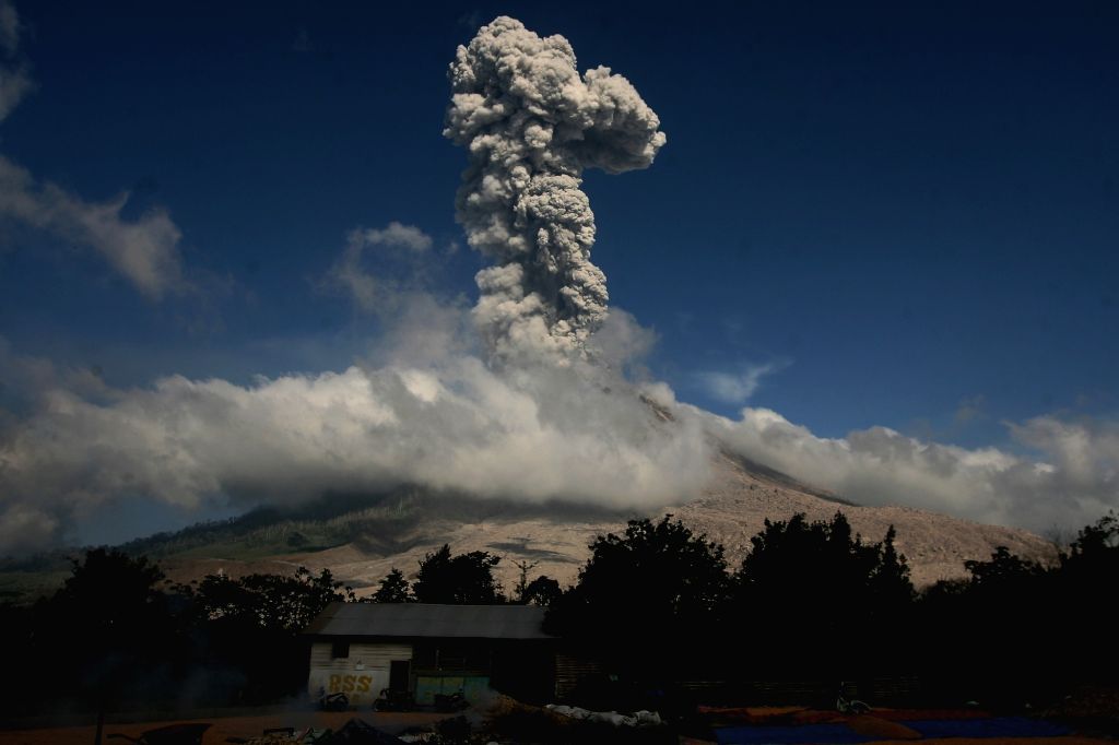 Mt. Sinabung erupts in western Indonesia, no casualty