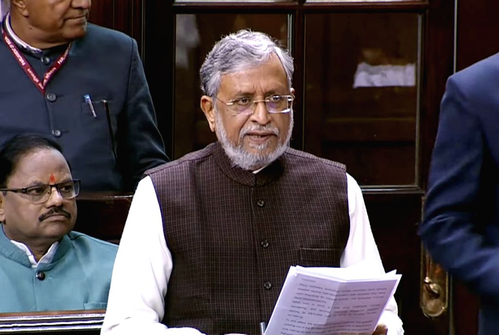 New Delhi : MP Sushil Kumar Modi speaks in the Rajya Sabha