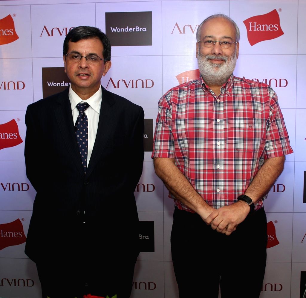 Mr. J. Suresh and Mr. Sanjay Lalbhai at a press meet