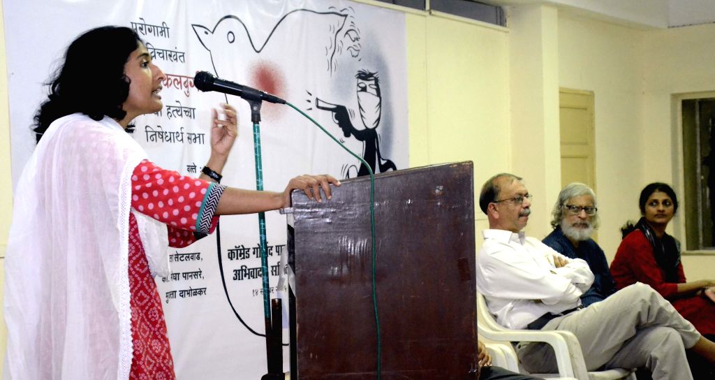 Mukta Dabholkar during a programme