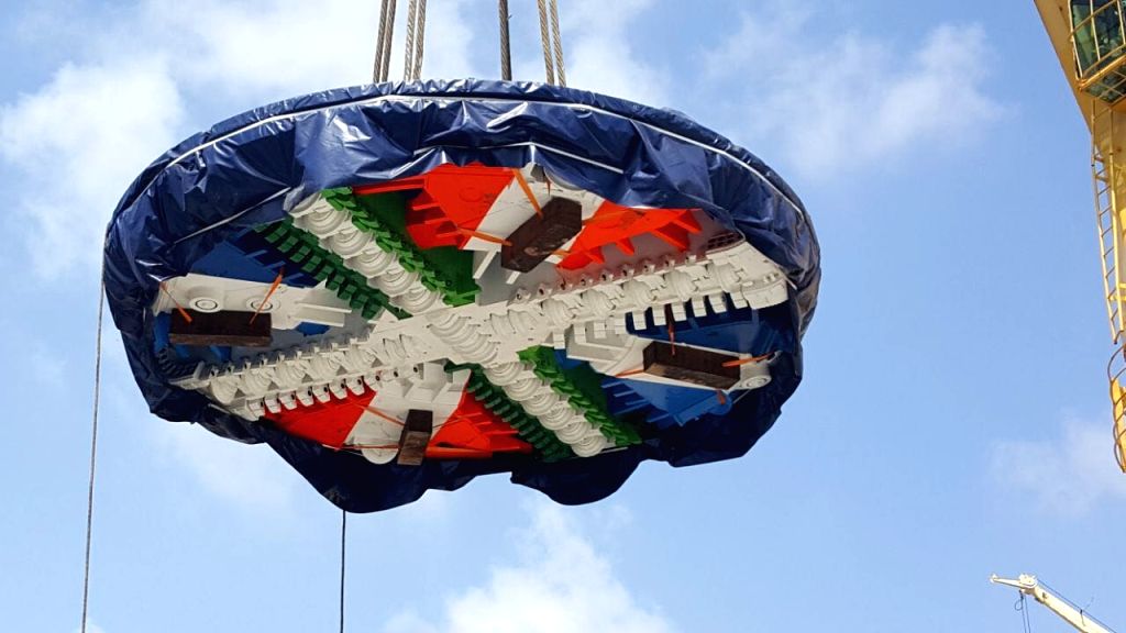 Mumbai Metro receives first Tunnel Boring Machine (With Images)
