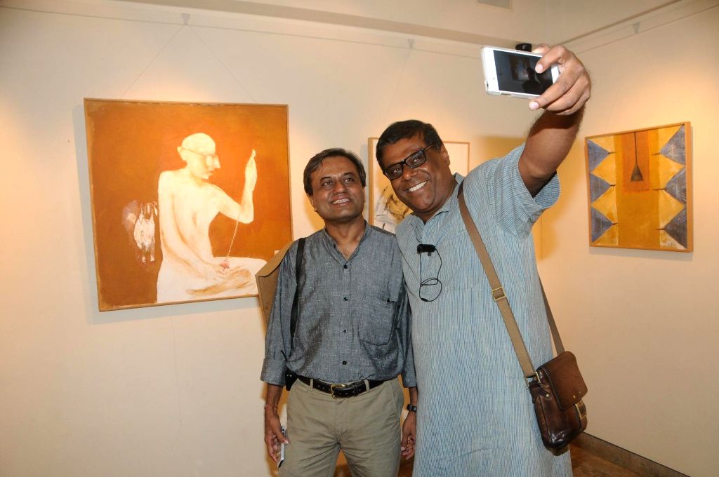 Launch of painting exhibition Nitya Gandhi Living Reliving Gandhi
