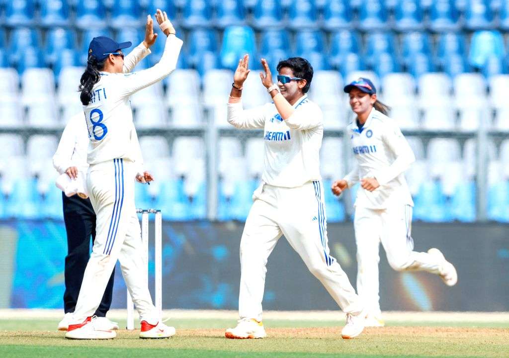 Mumbai : First day of Test cricket match between India and Australia