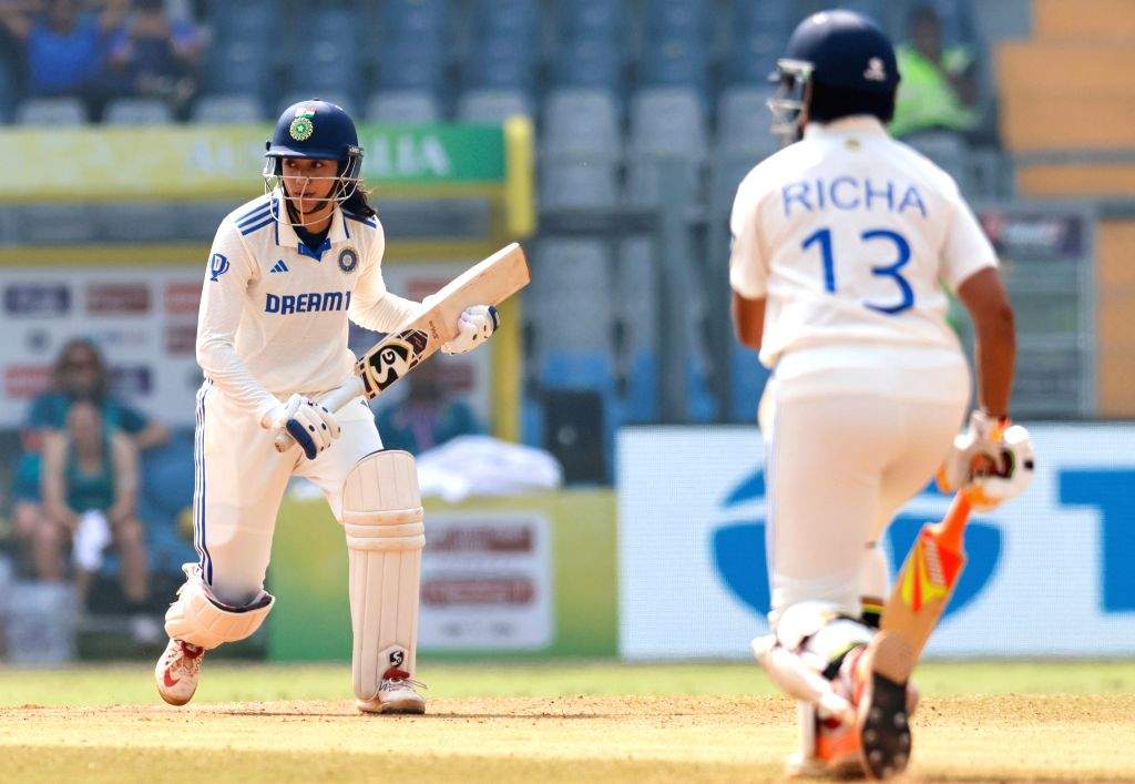 Mumbai : Fourth day of the one-off Test cricket match between India and ...
