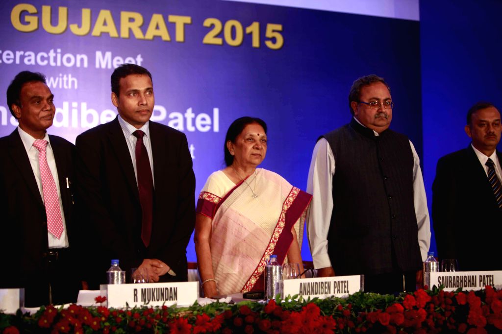 Anandiben Patel during 'Vibrant Gujarat-2015'
