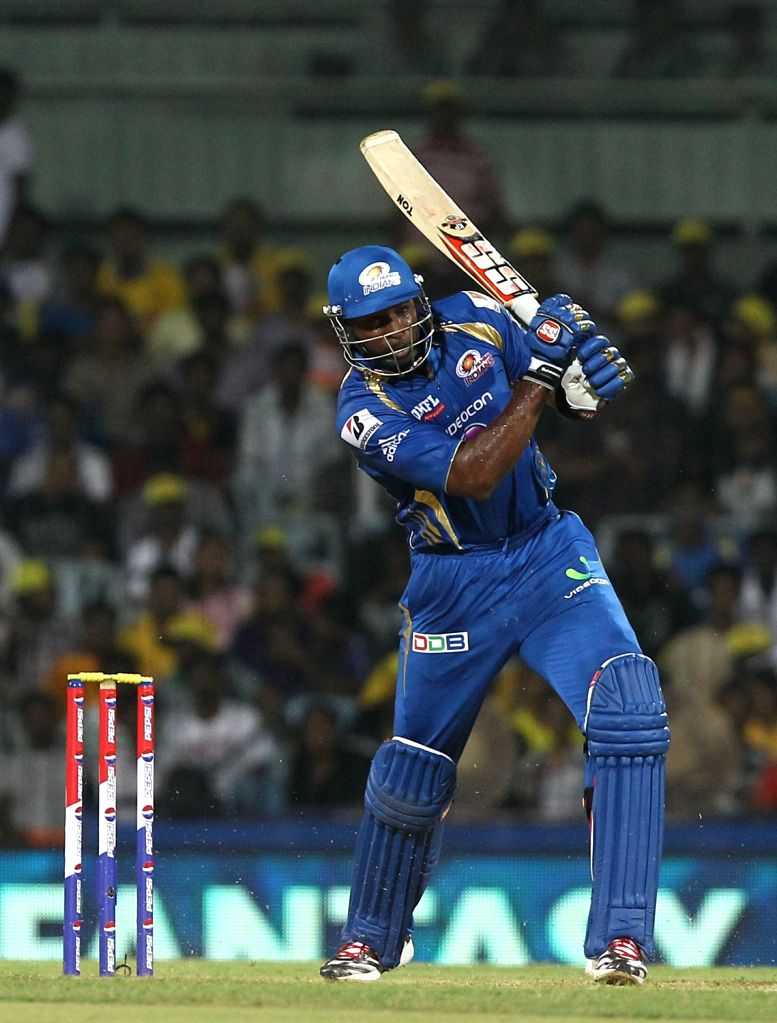 Kieron Pollard in action CSK vs MI