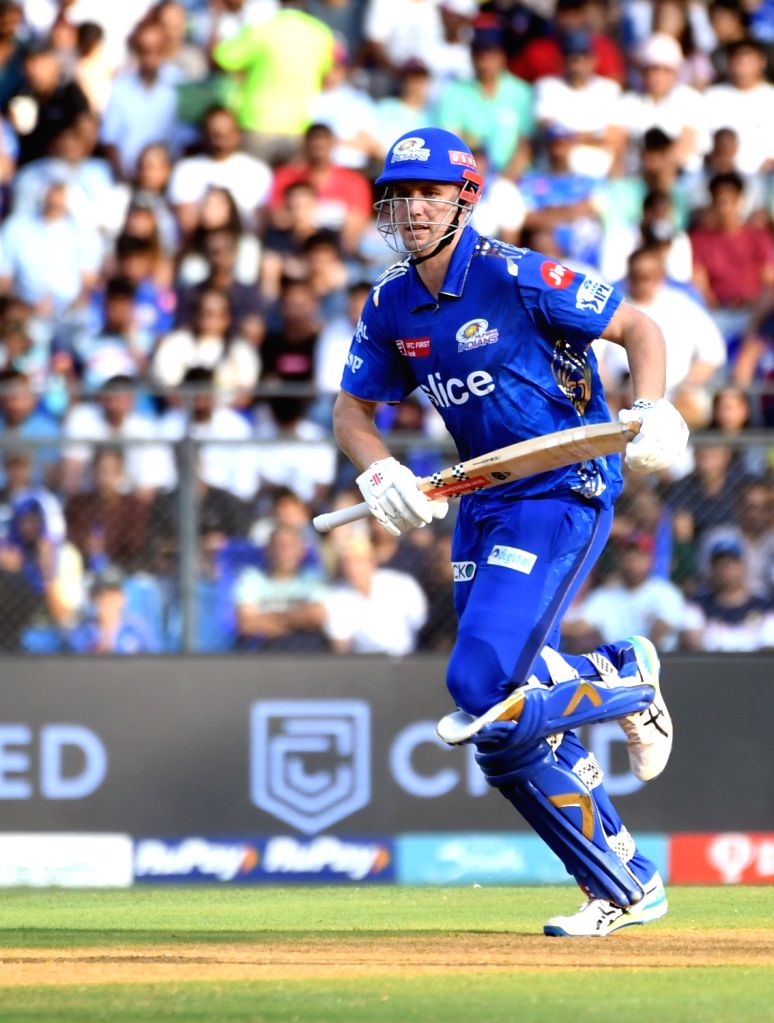 Mumbai : MI's batsman Cameron Green running between the wickets