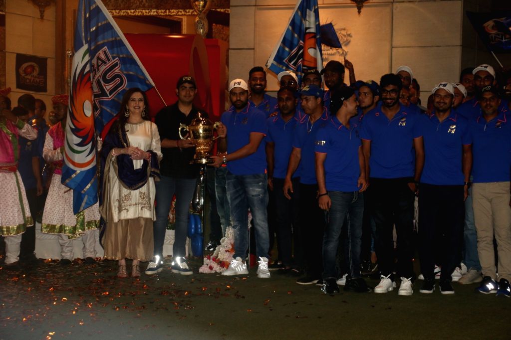 Elated Nita Ambani puts IPL trophy at Lord Krishna's feet