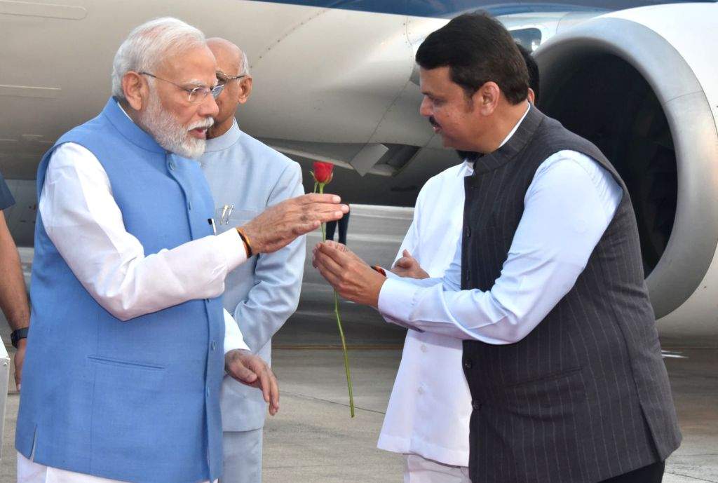 Mumbai : PM Modi arrives at Chhatrapati Shivaji Maharaj International ...