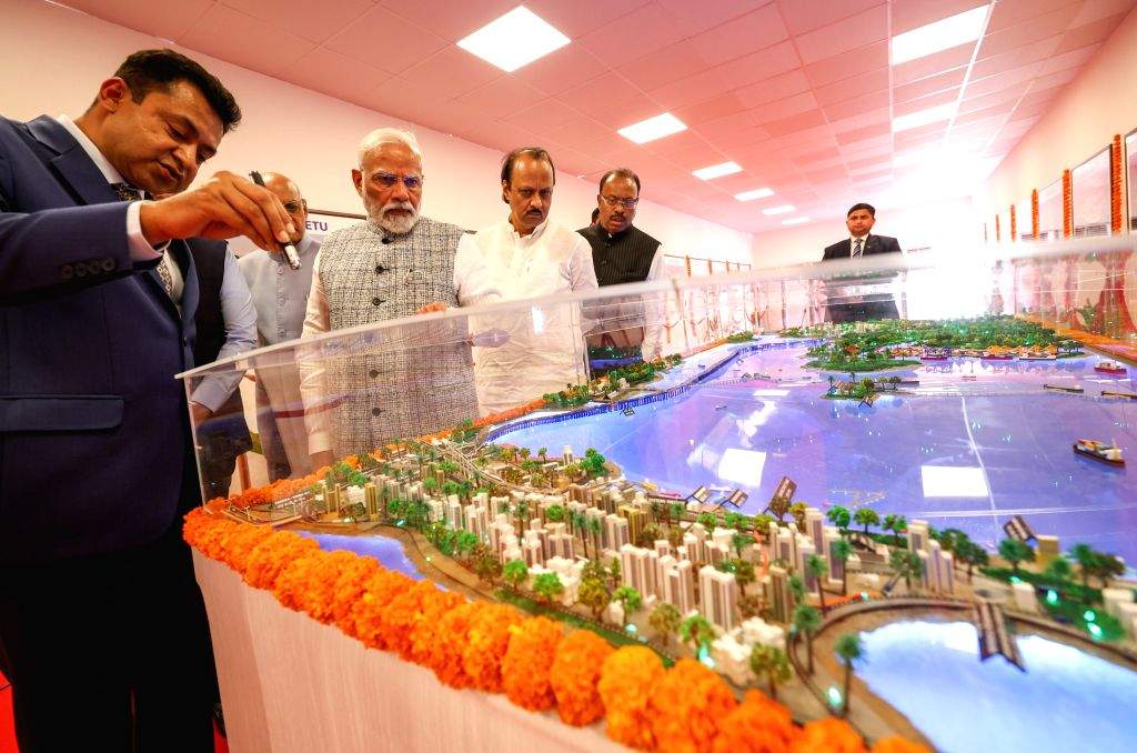 Prime Minister Narendra Modi visits an exhibition during the ...