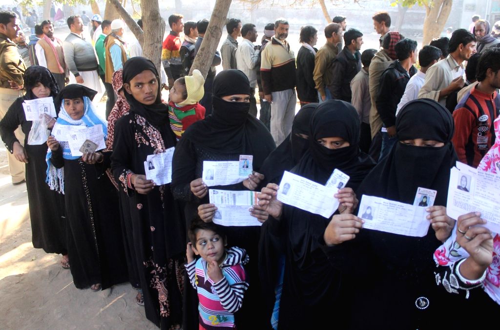 Muslim women goes for voting