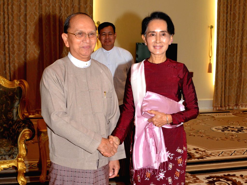 MYANMAR-NAY PYI TAW-PRESIDENT-AUNG SAN SUU KYI-MEETING