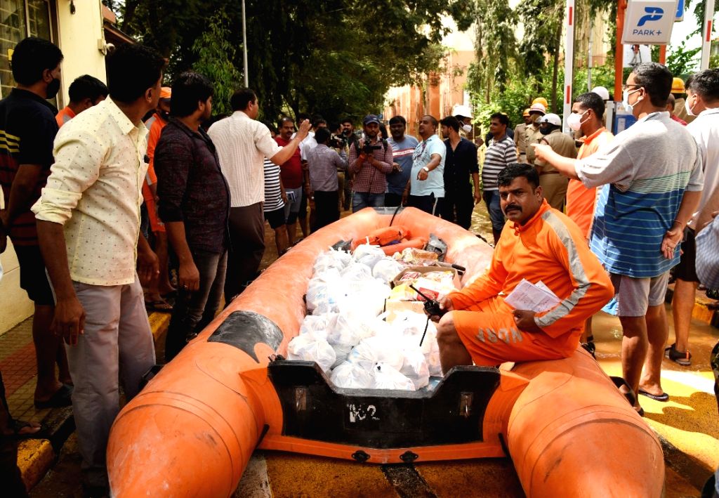 :Bengaluru:National Disaster Response Force (NDRF) during an evacuation ...
