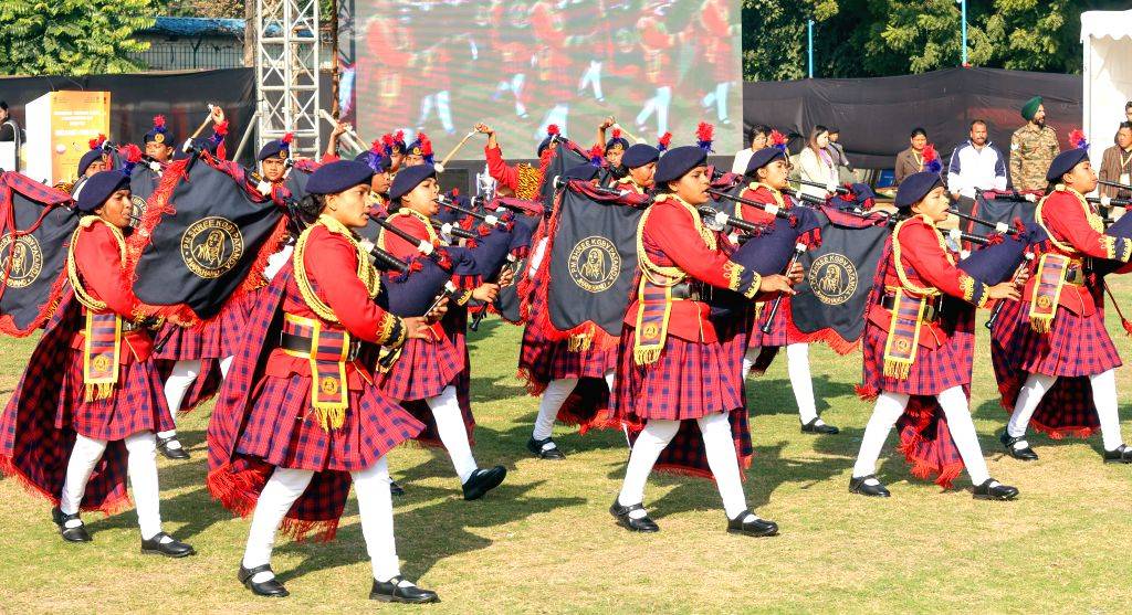 National School Band Competition at Major Dhyan Chand National Stadium