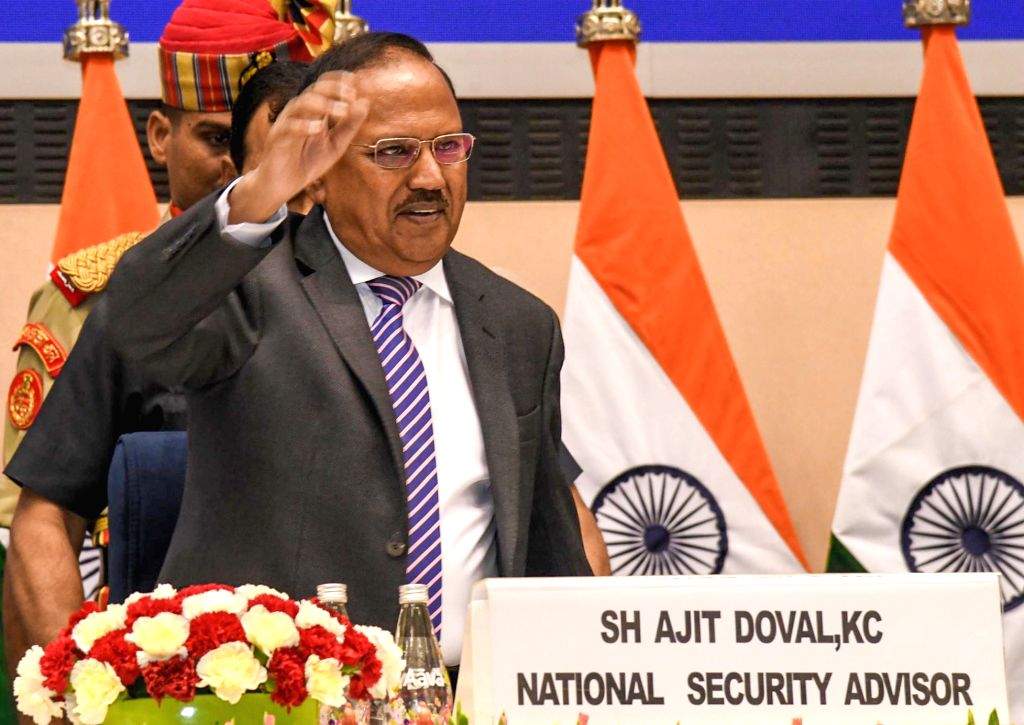 National Security Advisor (NSA) Ajit Doval addresses the gathering ...