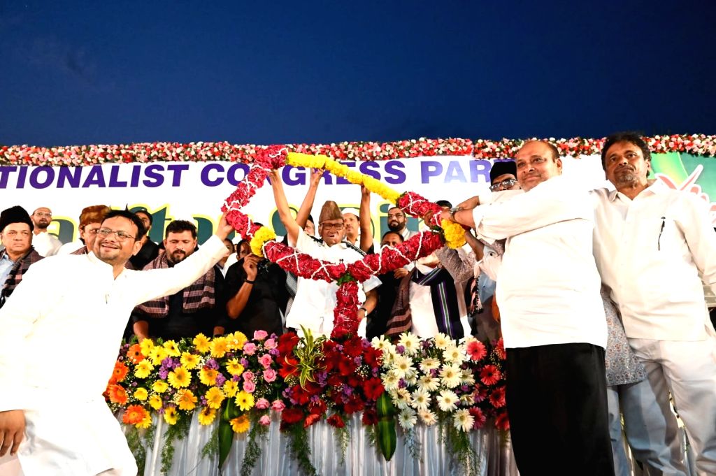 Nationalist Congress Party (NCP) chief Sharad Pawar during an Iftar party