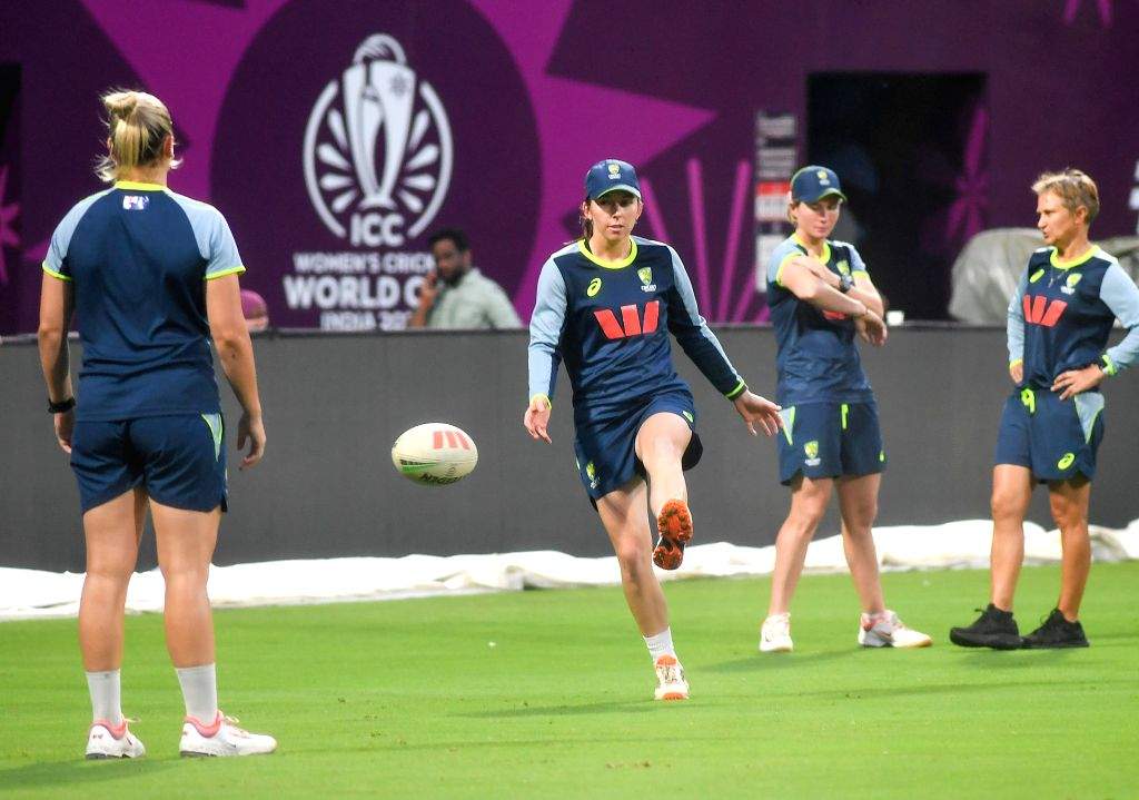 Navi Mumbai: Team India and Australia Players at Practice Session Ahead ...