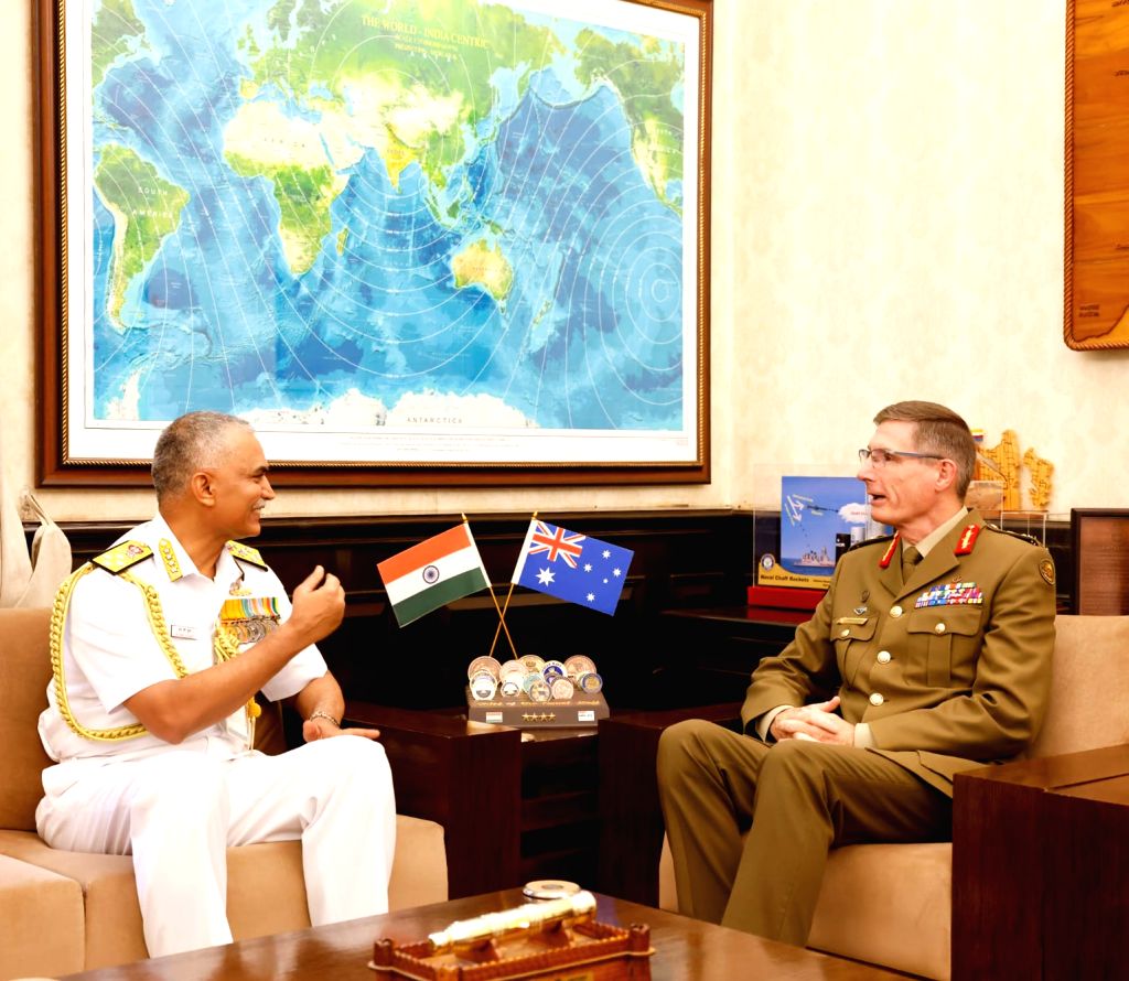 Navy chief Adm R Hari Kumar with General Angus J. Campbell