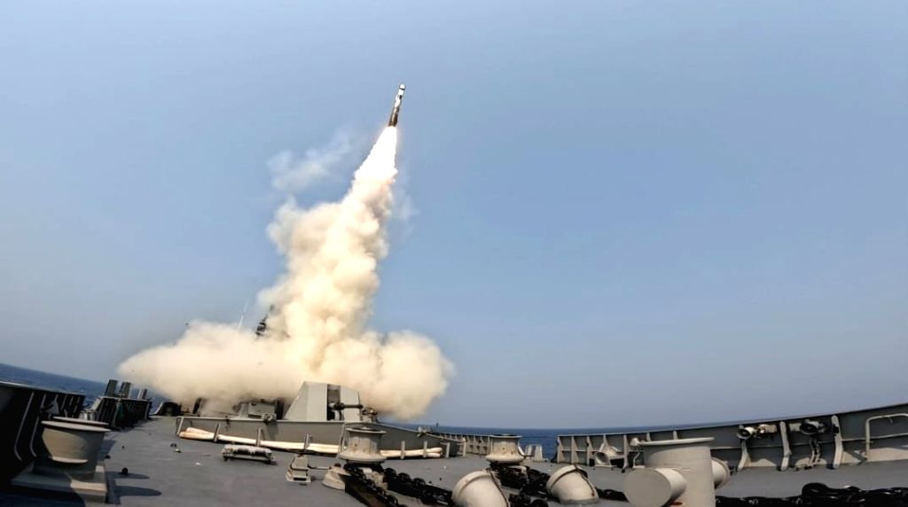 Free photo : Navy successfully test-fires BrahMos missile from warship.