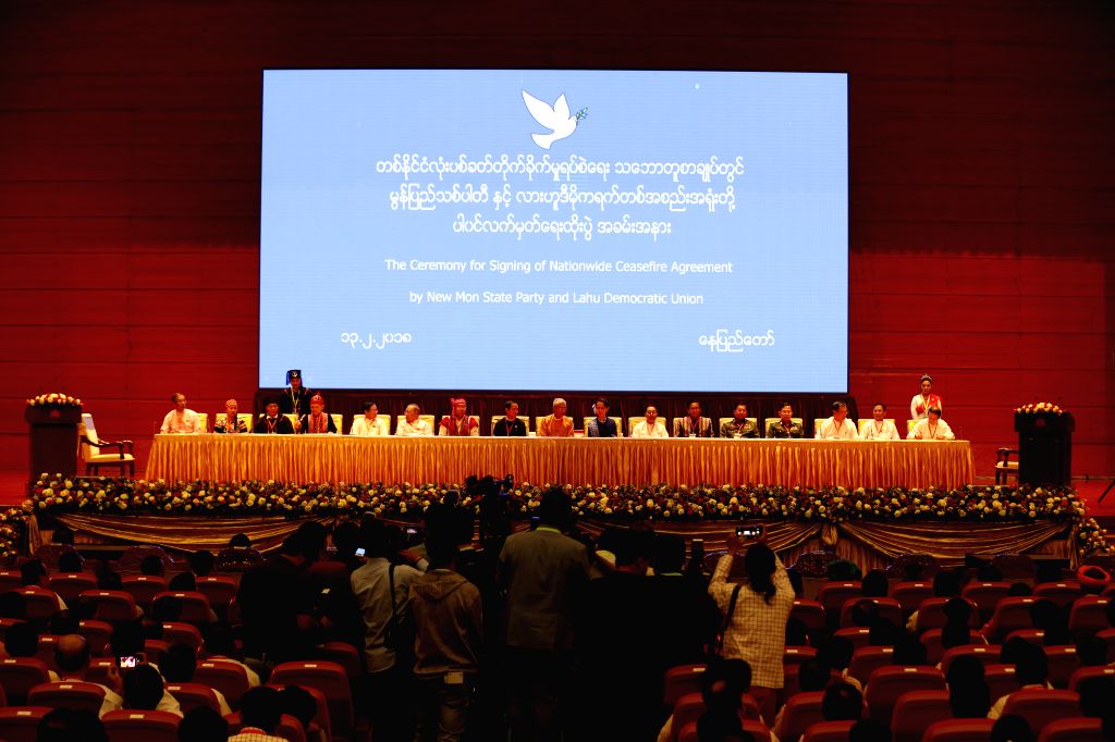 MYANMAR-NAY PYI TAW-NATIONWIDE CEASEFIRE ACCORD-SIGNING CEREMONY
