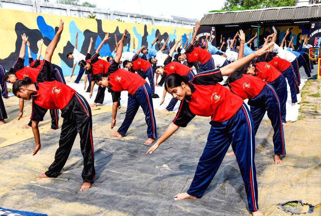 NCC Cadets Perform Yoga
