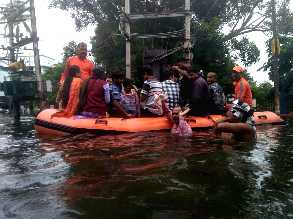 Floods - NDRF conducts evacuation drive