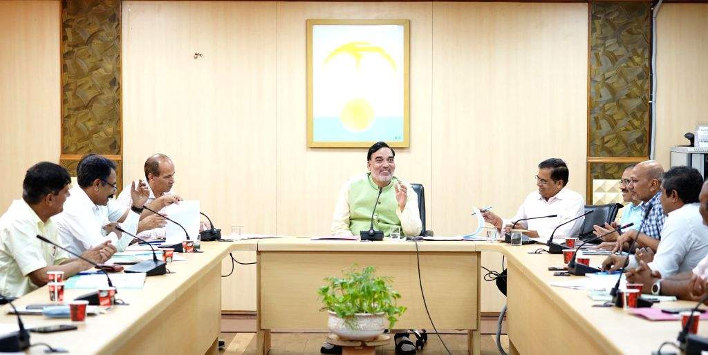 AAP leader and Delhi Minister Gopal Rai holds a meeting with more than ...