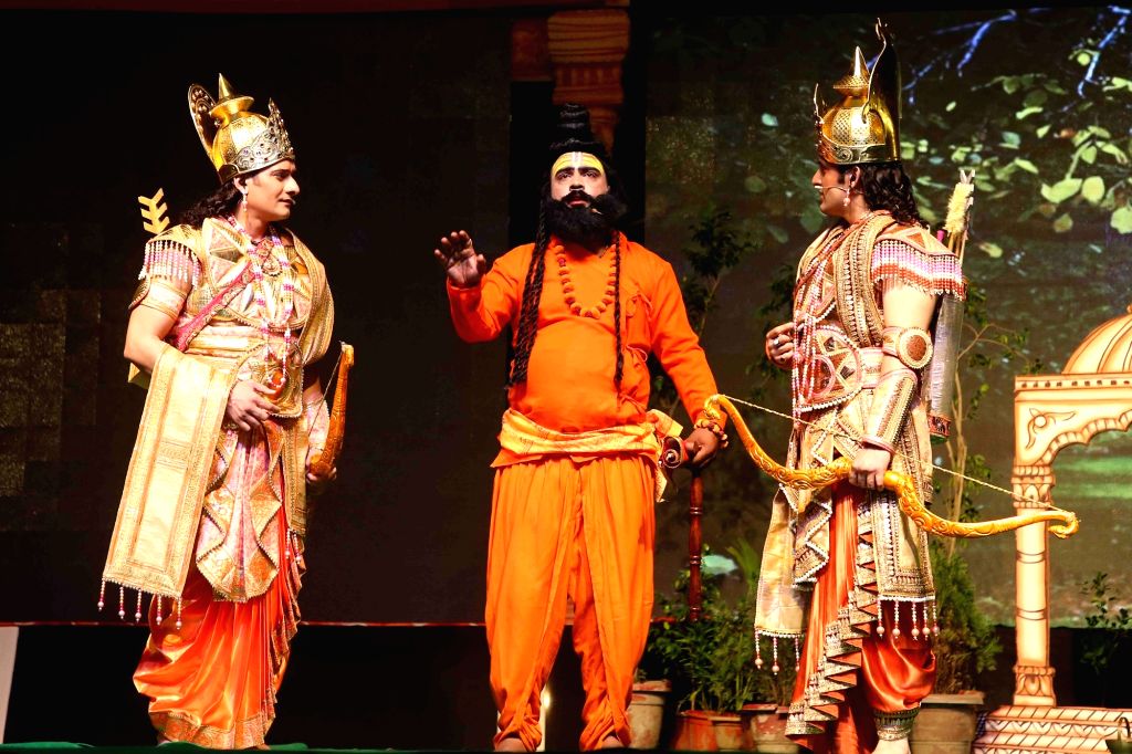 New Delhi:Artists perform in Luv Kush Ramlila.
