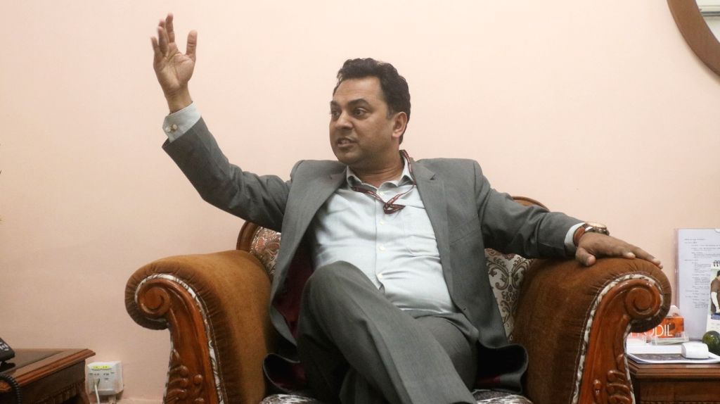 KV Subramanian during an interview with IANS
