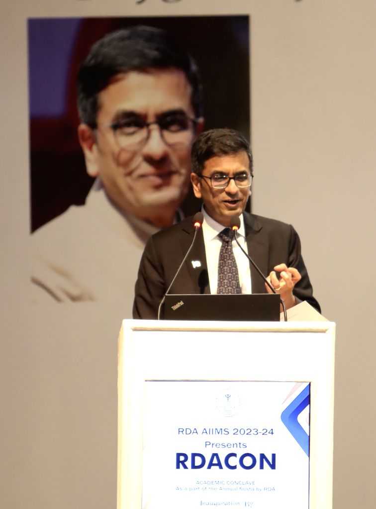 Chief Justice of India, Dhananjaya Yeshwant Chandrachud during the ...