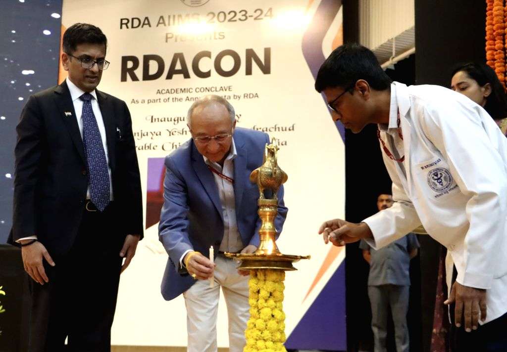 Chief Justice of India, Dhananjaya Yeshwant Chandrachud during the ...