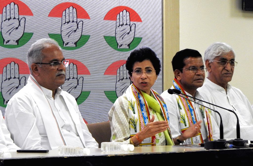 New Delhi : Congress leader Selja Kumari addresses a press conference