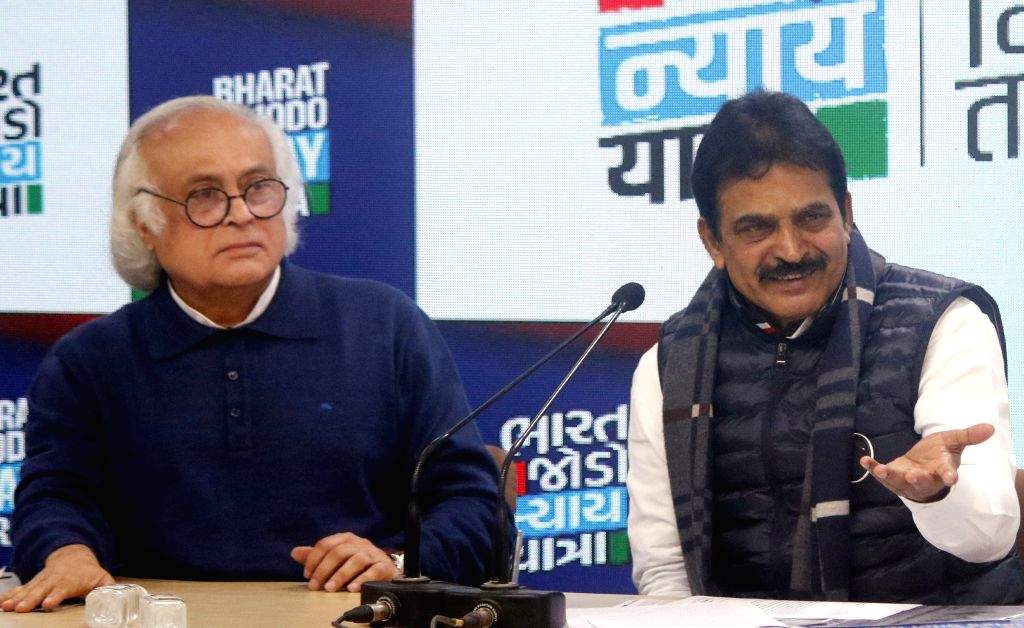New Delhi : Congress leaders Jairam Ramesh and KC Vengopal during a ...
