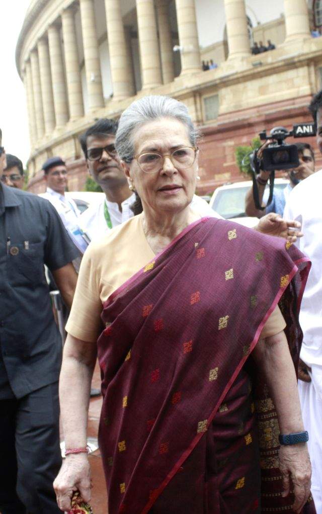 New Delhi : Congress MP Sonia Gandhi at the Parliament House