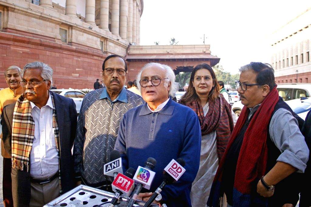 New Delhi : Congress Rajya Sabha MP Jairam Ramesh addresses media ...