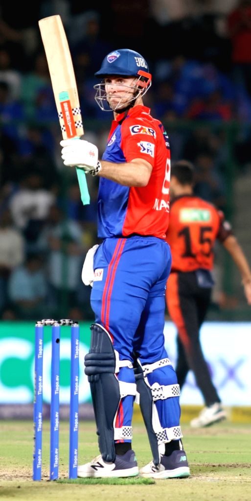 New Delhi : DC's Mitchell Marsh celebrates his half-century