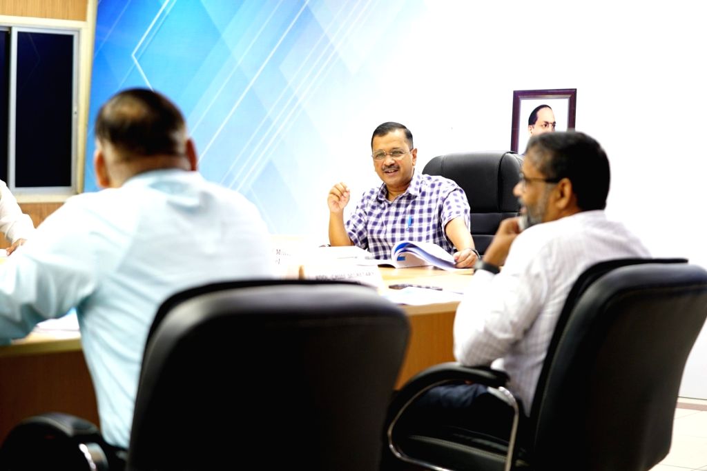 New Delhi : Delhi CM Arvind Kejriwal held a review meeting with the ...