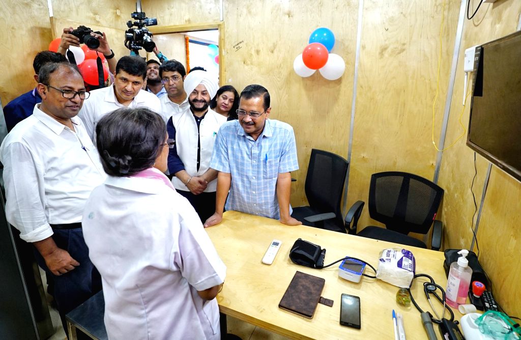 New Delhi : Delhi CM Arvind Kejriwal inaugurates 5 Mohalla Clinics
