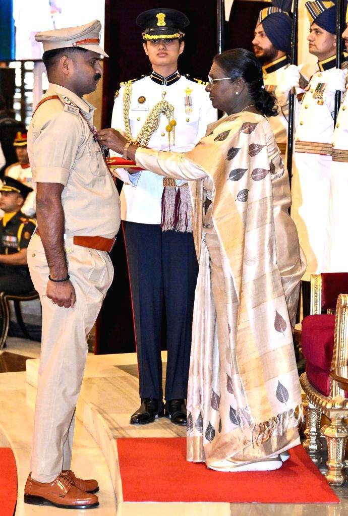 New Delhi : Gallantry Awards in Defence Investiture Ceremony - 2026 ...