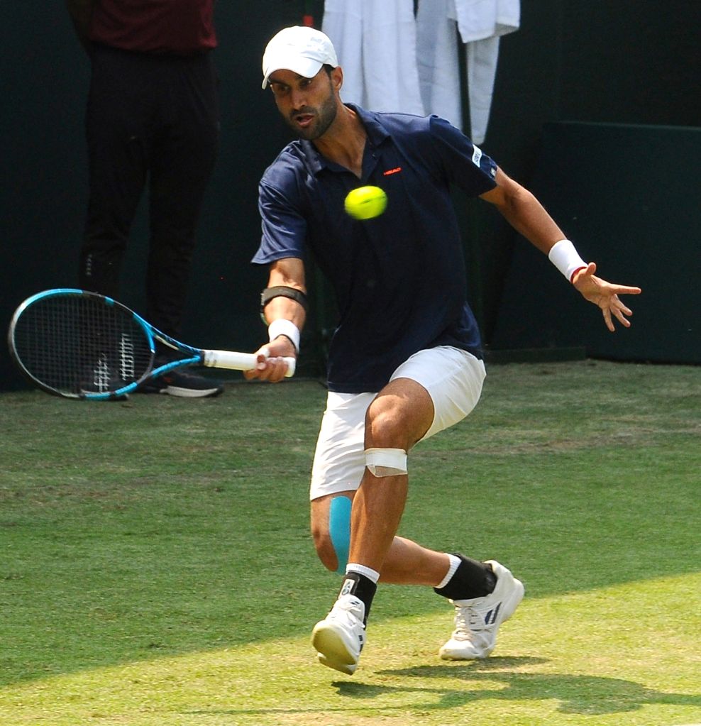 New Delhi:India's Yuki Bhambri return against Denmark's Mikael Torpegaard.