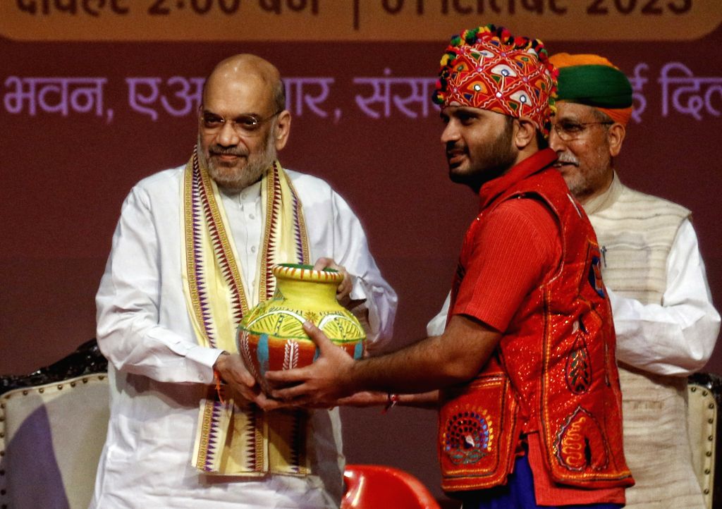 New Delhi : Launch of 'Amrit Kalash Yatra' under the 'Meri Maati Mera ...