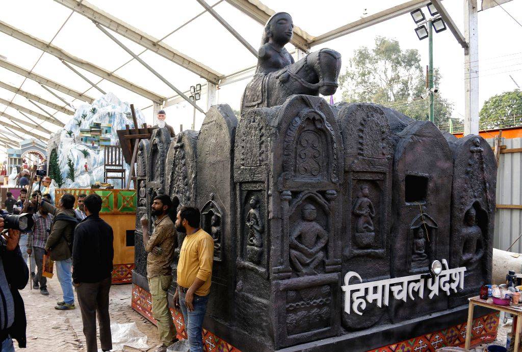 Media preview of the tableau participating in the Republic Day Parade 2025