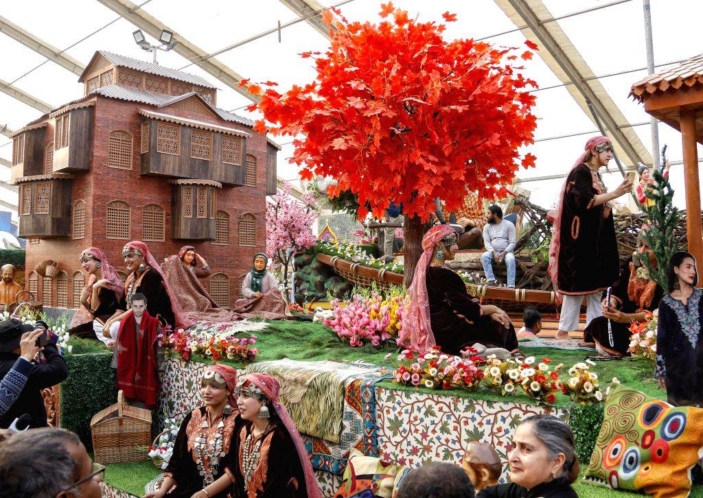 Media preview of the tableau participating in the Republic Day Parade 2025