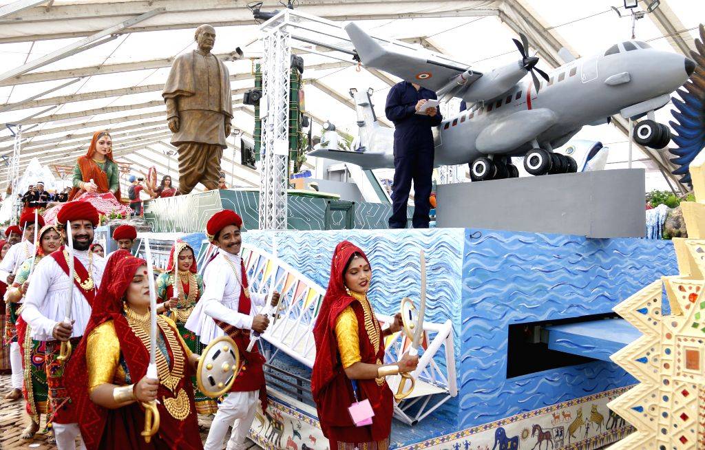 Media preview of the tableau participating in the Republic Day Parade 2025