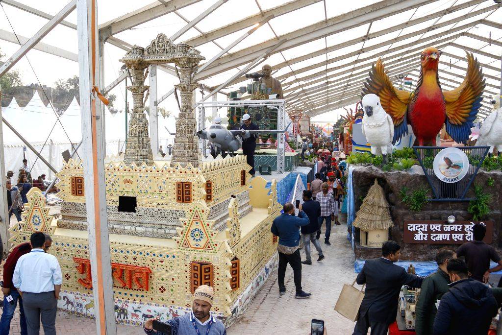 Media preview of the tableau participating in the Republic Day Parade 2025