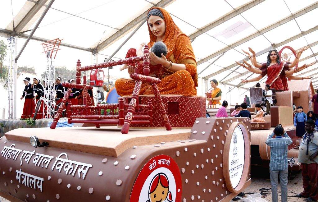 Media preview of the tableau participating in the Republic Day Parade 2025