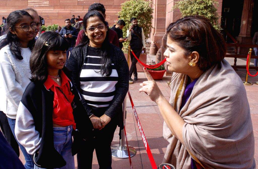 New Delhi : MPs at Parliament House