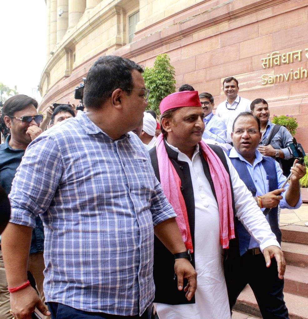 New Delhi : MPs at Parliament House