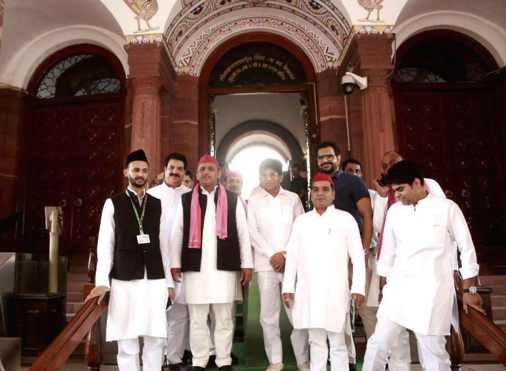 New Delhi : MPs at Parliament House